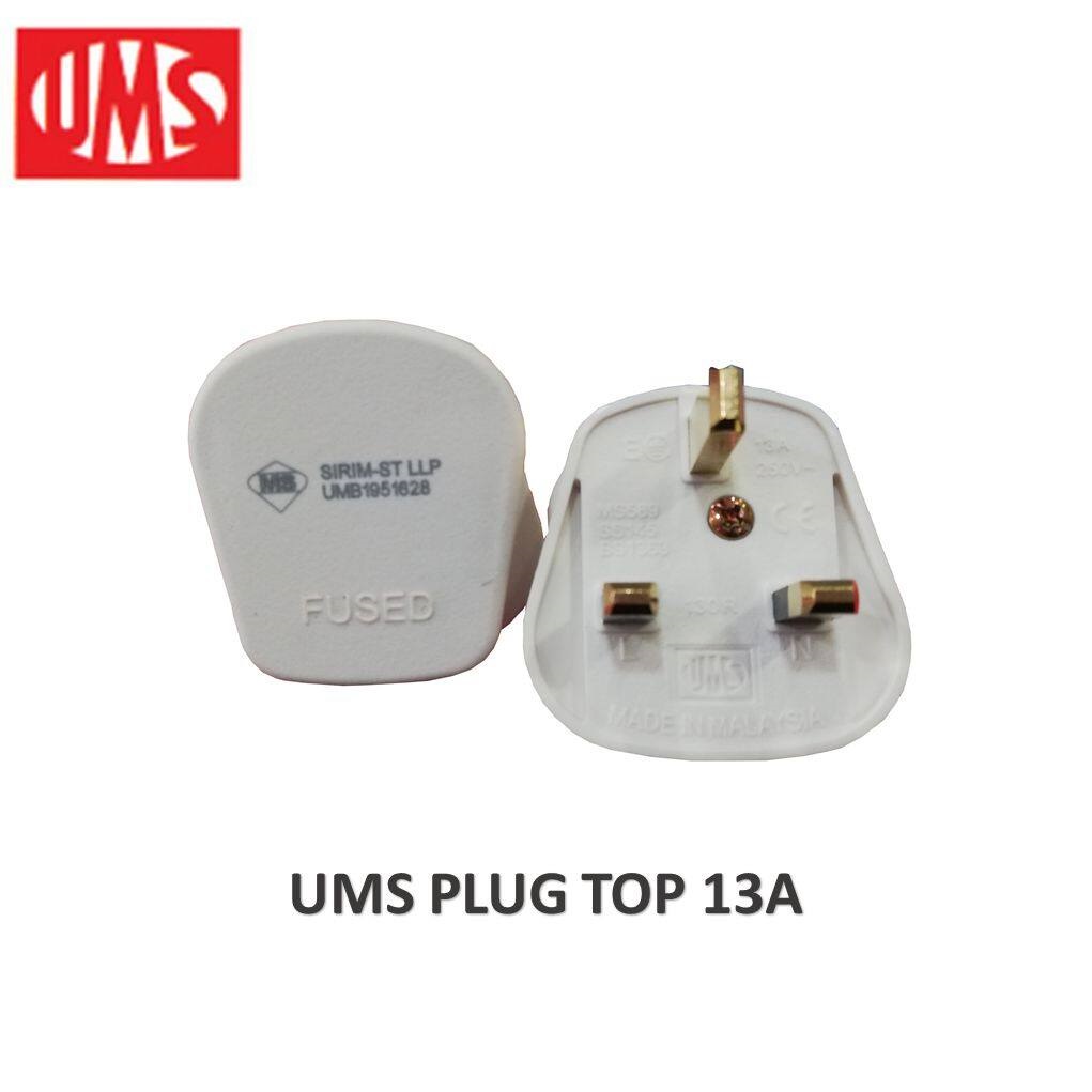 (Sebiji) UMS 13A PLUG TOP Fused 3 Pin Plug Top Poly Carbonate Uk type ...