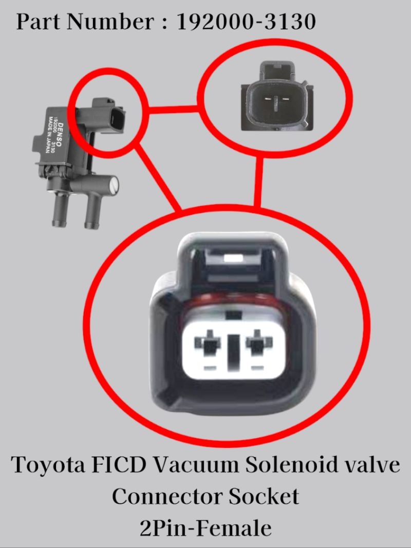 Toyota FICD Vacuum Solenoid Valve Socket Connector | Shopee Malaysia