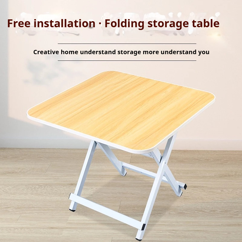 Folding portable dining desk livingroom dining table Meja Lipat Kayu ...