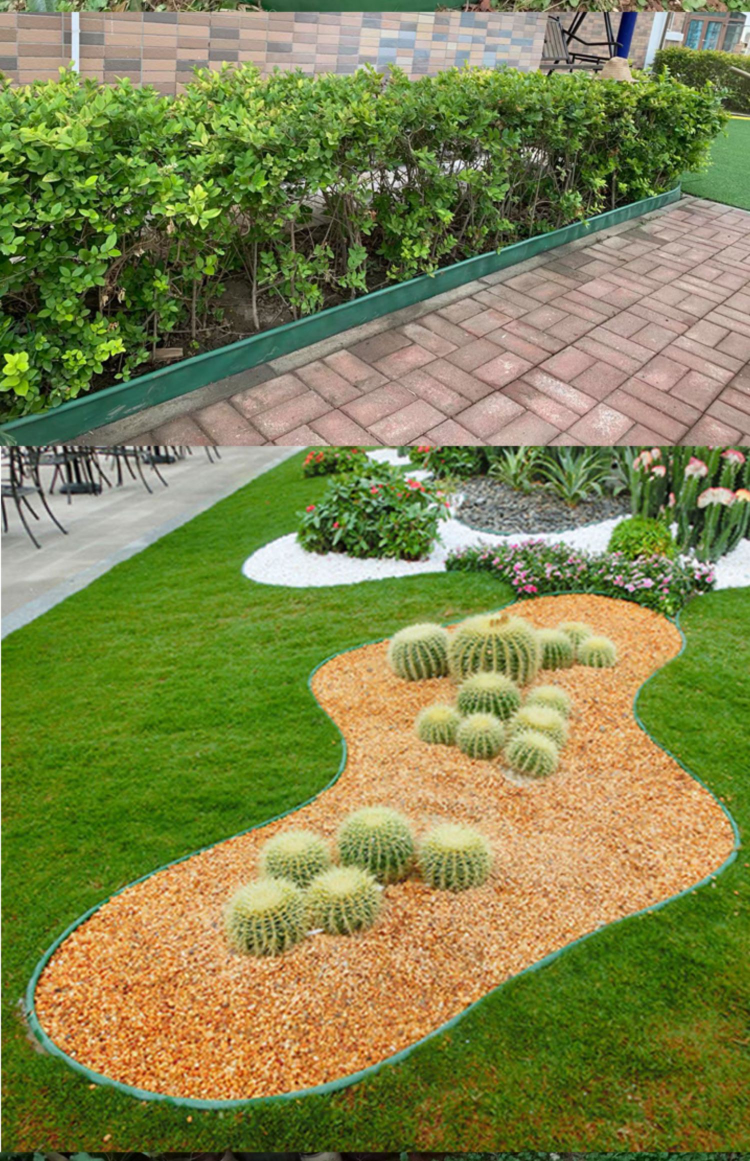 Grass Edging Fence Belt Border Garden Lawn Greening Belt Plastic Garden ...