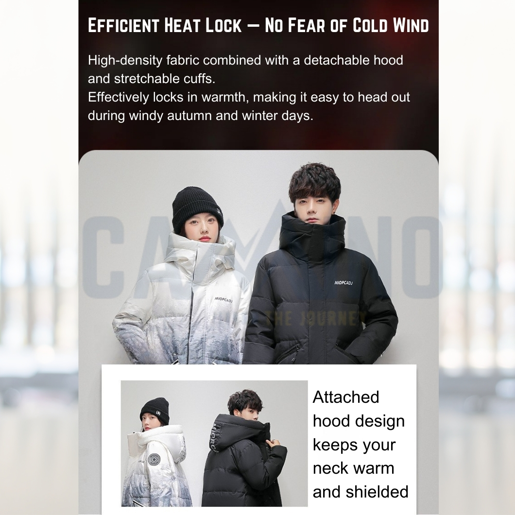 CAMINO Winter Down Jacket Waterproof Woman Men Windproof Long Light ...