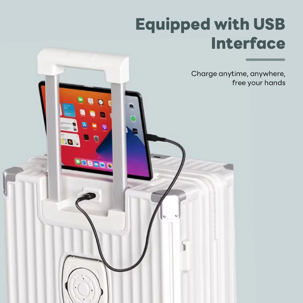 KINGSUN 20/24/28 Aluminum frame multifunctional suitcase with USB ...