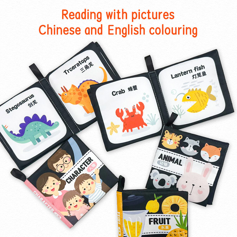 Montessori Baby Early Learning Flash Card Sensory Visual Stimulation ...