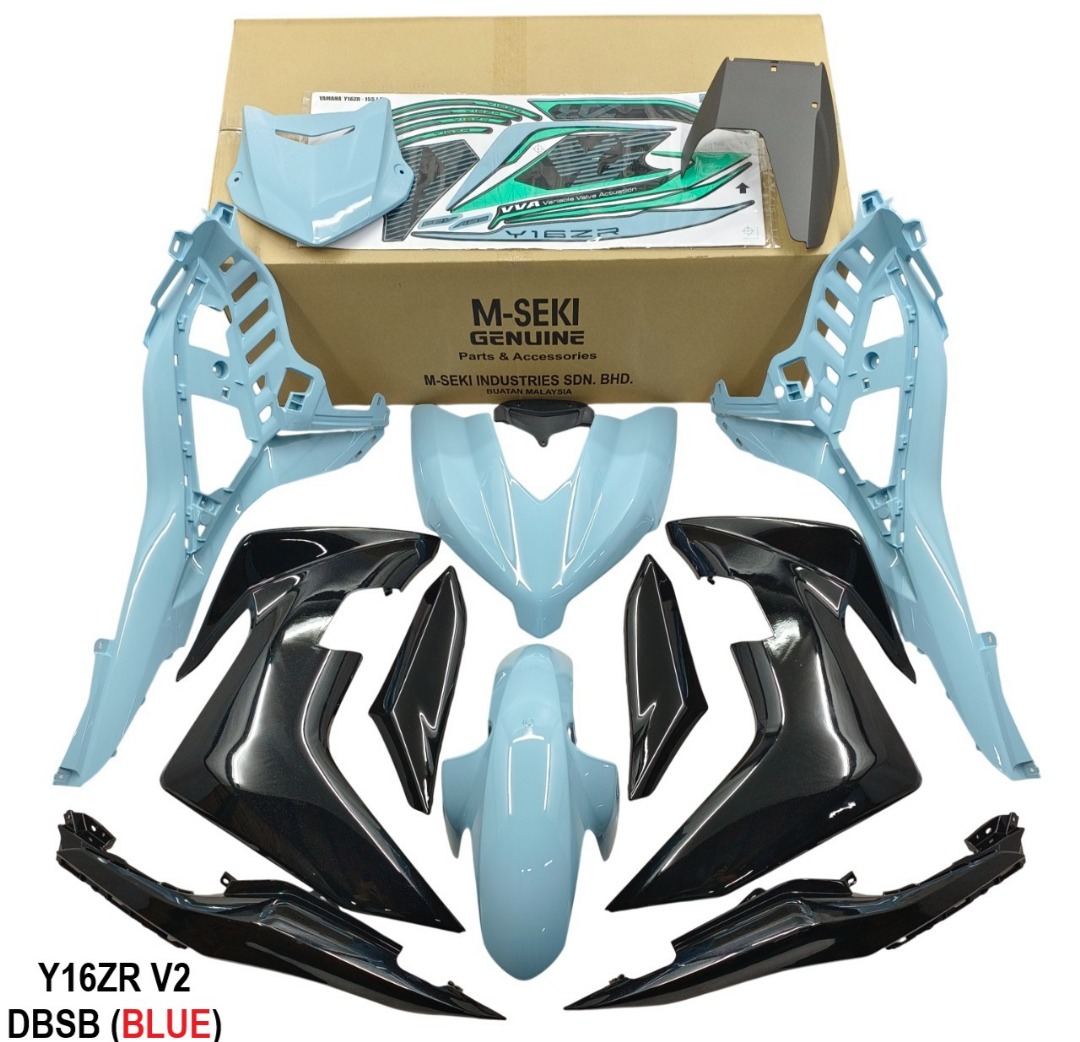 Y16 V2 COVERSET Y16ZR ORIGINAL HONG LEONG YAMAHA HLY BABY BLUE BSM PL ...