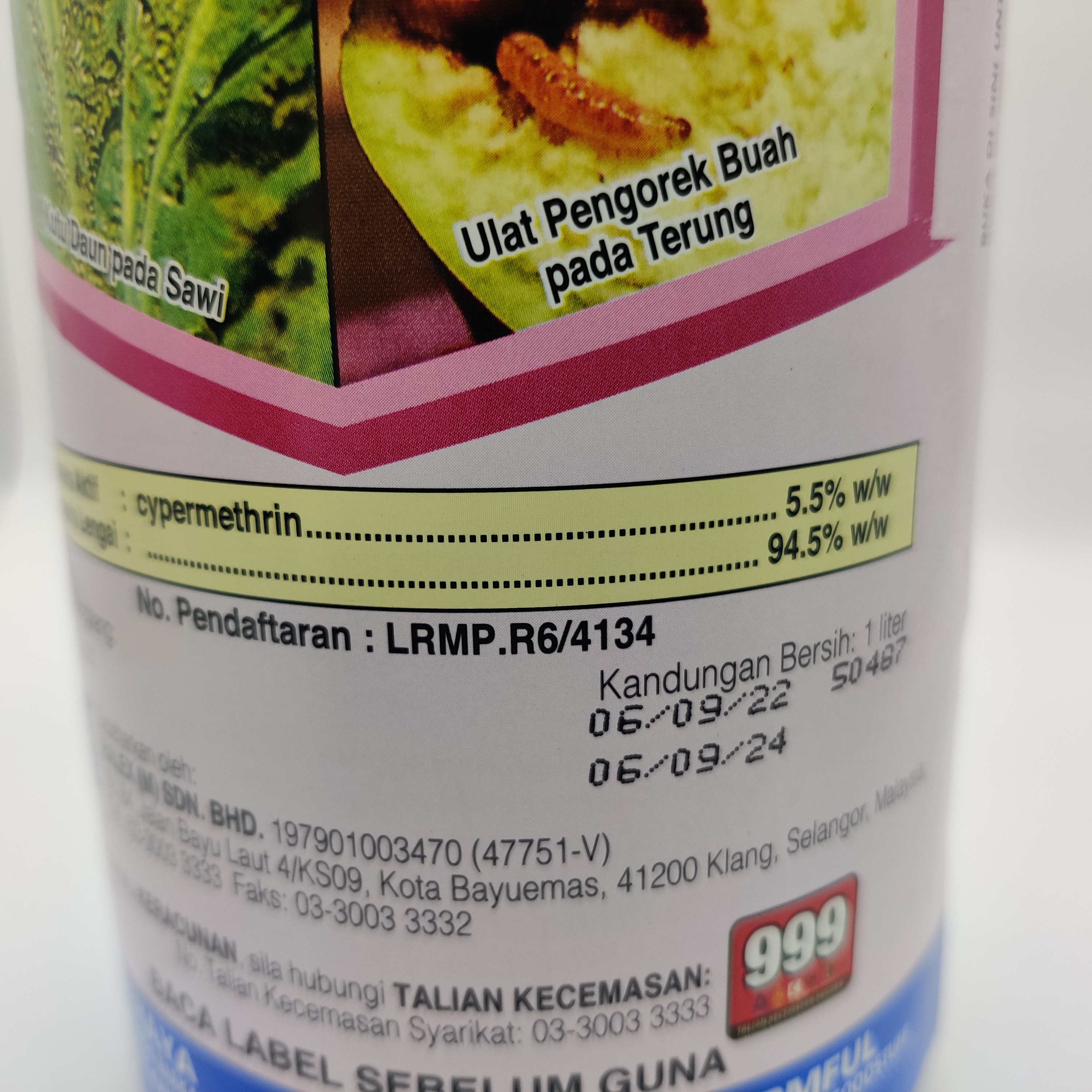 HALEX Cypermethrin 5.5% Racun Pembunuh 36 jenis serangga perosak ...