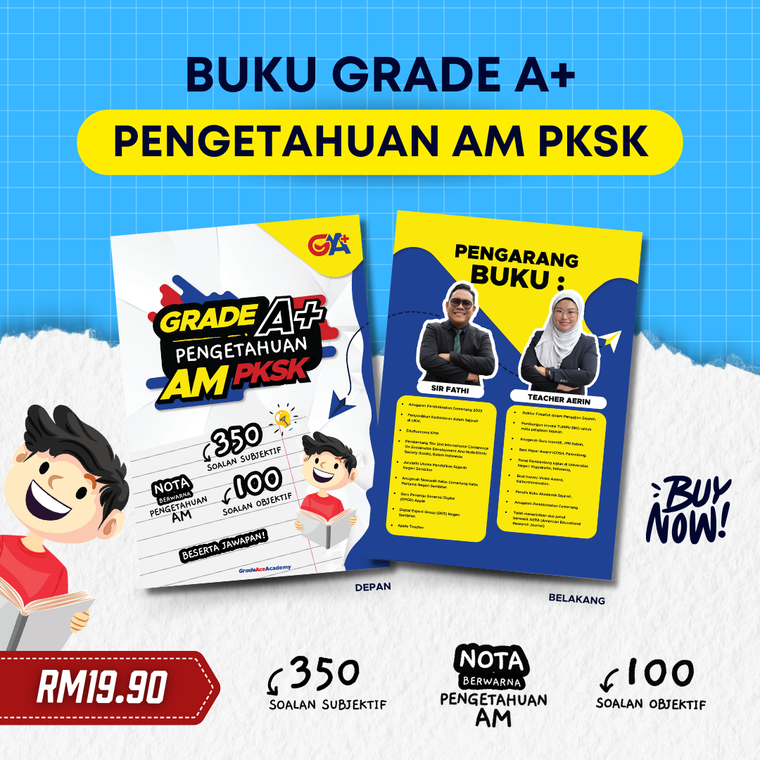 BUKU GRADE A+ PENGETAHUAN AM PKSK (NOTA BERWARNA) | Shopee Malaysia
