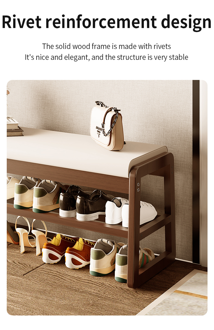 Shoe Rack Shoe Stool Bench Chair Wooden Storage Bench Shoe Changing ...