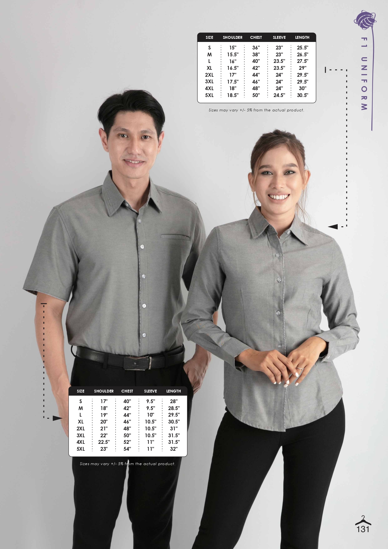OrenSport Female Corporate Uniform Long Sleeve F1 Uniform F140 and F141 ...