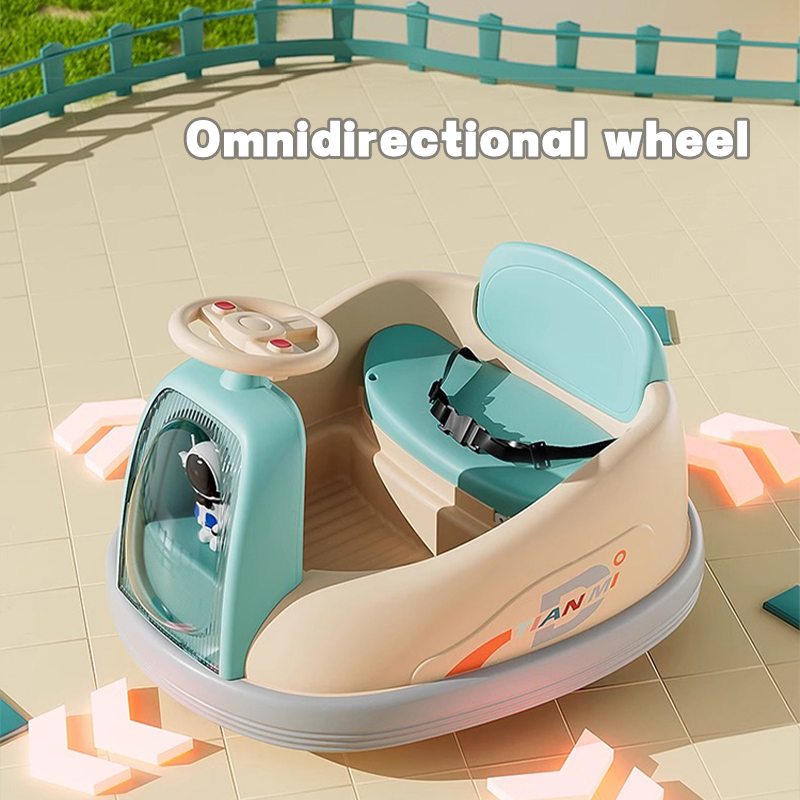 Kereta mainan elektrik 2 Seat Baby toy Light music dodgem Gift 360 ...