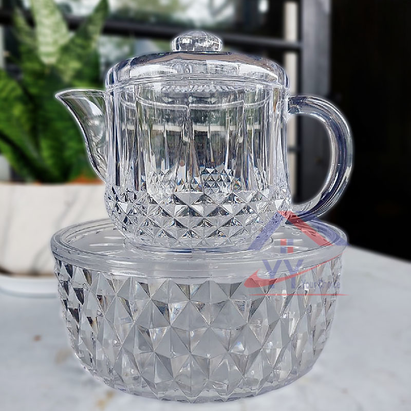 『1 Litre』Crystal Kendi Set/Hand Washing Pot with Tray/Teko Kendi Air ...