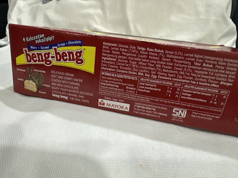 Beng-Beng Wafer Extra Chocolate & Caramel (1bar) | Shopee Malaysia