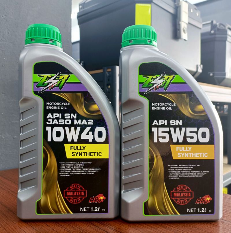 ESR MOTORCYCLE ENGINE OIL 4T 1.2L FULLY SYNTHETIC 10W40 15W50 10W60 ...