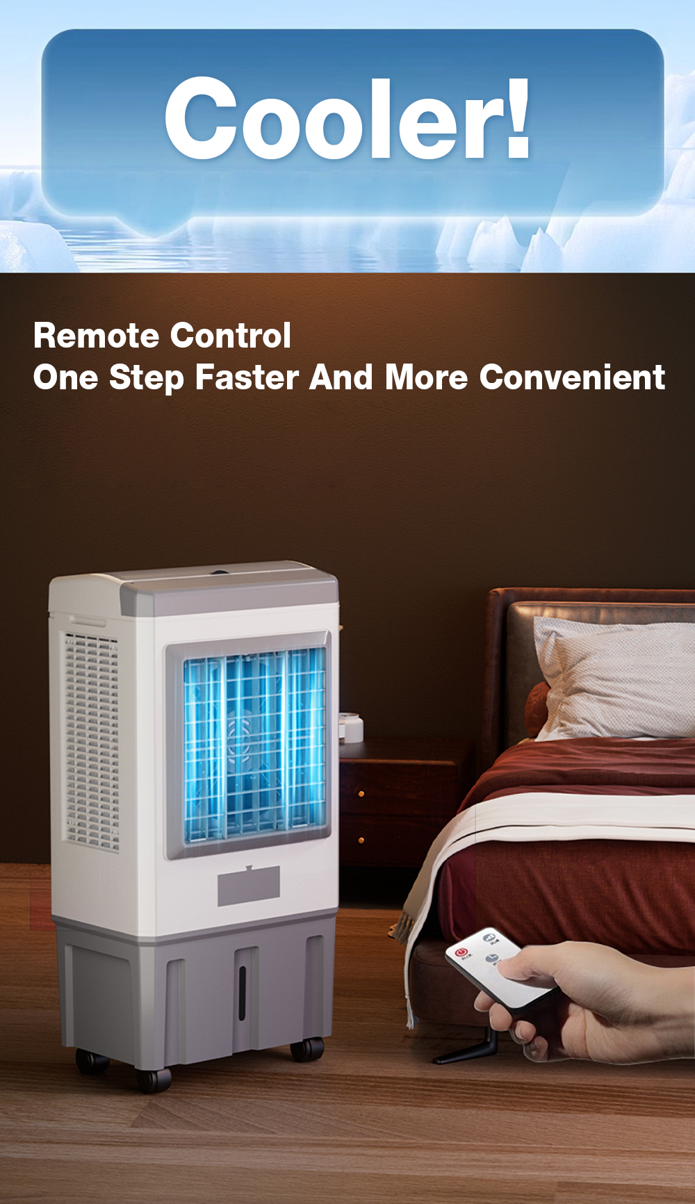 🔥Limited Price🔥EBUYINT Air Cooler Cooler Fan 60L Adjustable Portable ...