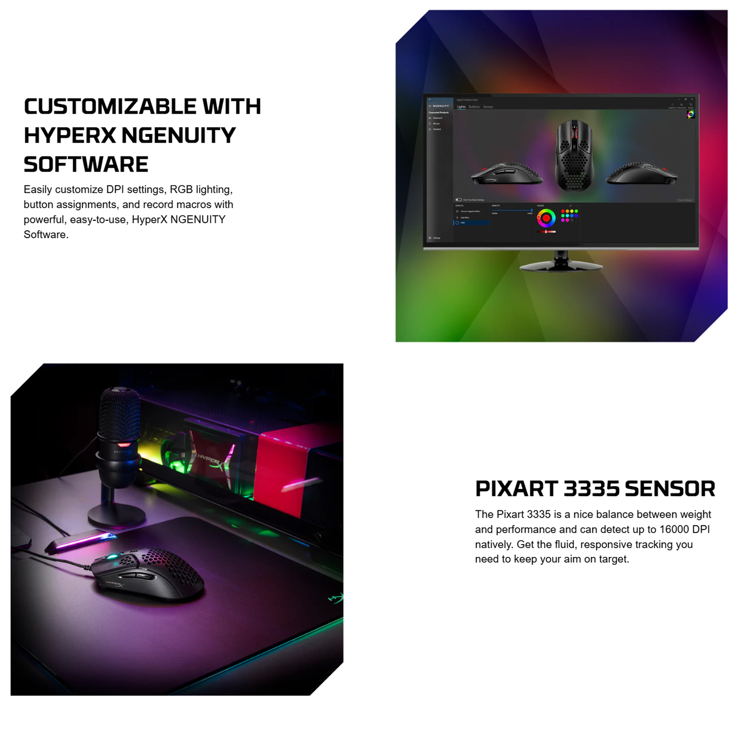 HyperX Pulsefire Haste Lightweight Wired Gaming Mouse with Ultra-light ...