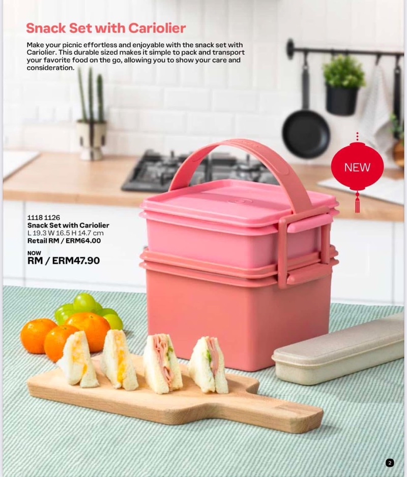 Tupperware Double Delight 1.7L + 790ml | Shopee Malaysia