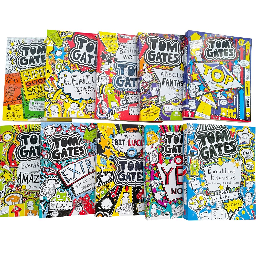 【Tom Gates】【 10 books 】🔥🔥 Tom Gates the Amazing Collection My Weird ...