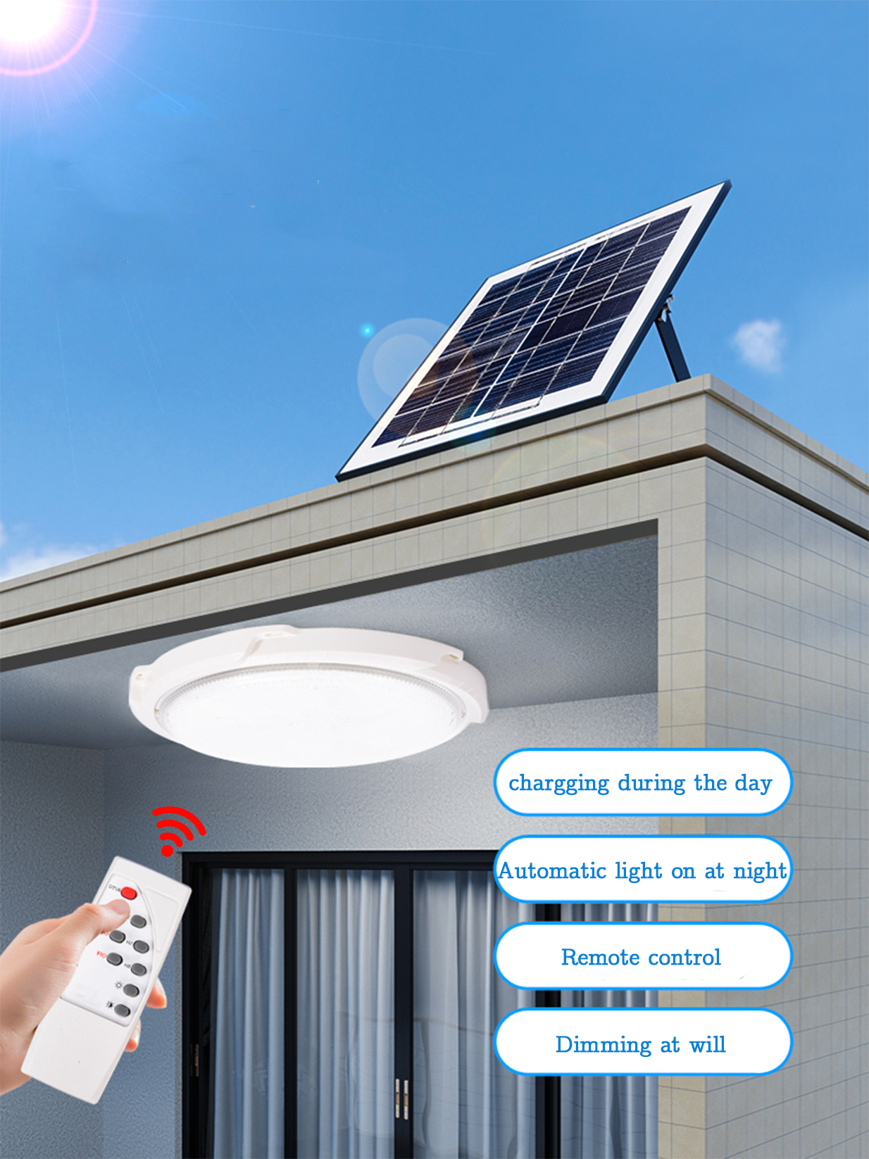 【8000W】Modern LED solar ceiling light suitable for room ceiling, indoor ...