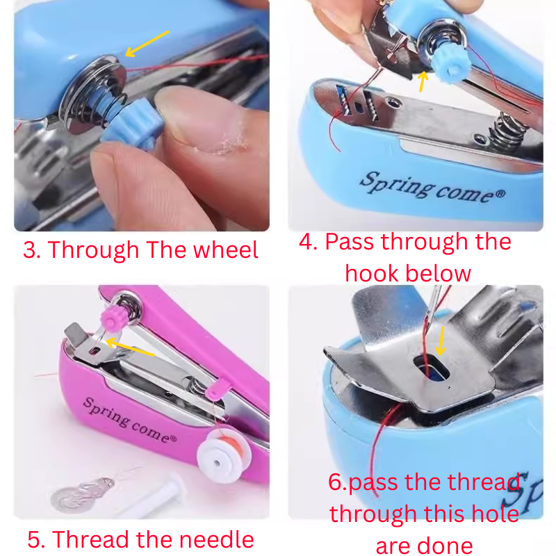 SW Mesin Jahit Tangan Mini Hand Held Sewing Machine Mini Portable ...