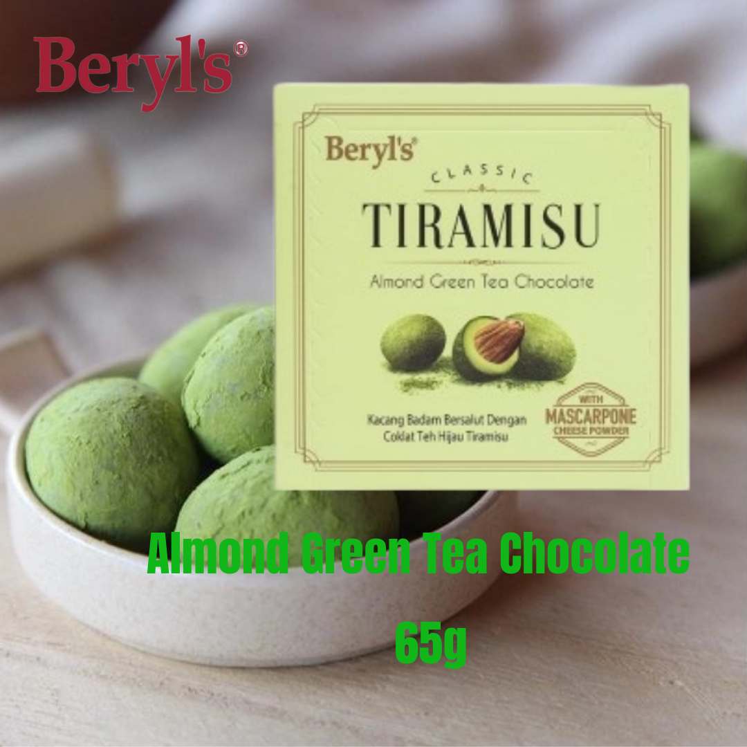 Chocolate Beryl's Coklat Green Tea Almond Beryls Tiramisu White Chocolate Milk Chocolate Box 65g ...