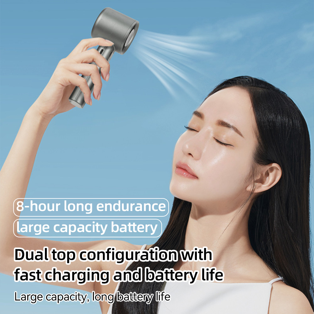 2025 New High-Speed Handheld Fan Mini Portable Rechargeable Strong Wind ...