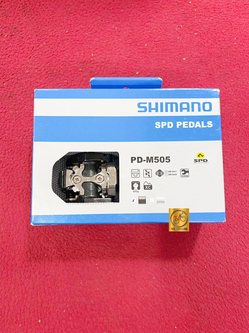 [Genuine] SHIMANO PD-M505 M505 SPD Pedal Off-Road SPD Clipless Pedals ...