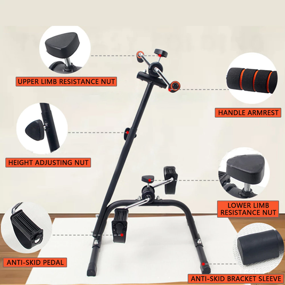 Foldable Elderly Rehabilitation Exercise Bicycle Indoor Fitness Bike ...