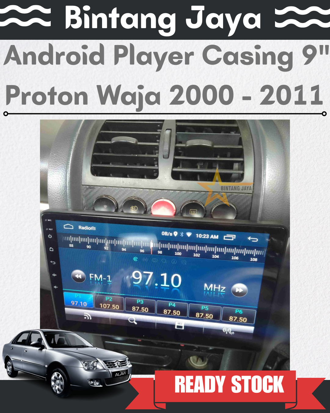 Android Player Casing 9" Proton Waja 2000 - 2011 (with/without proton ...