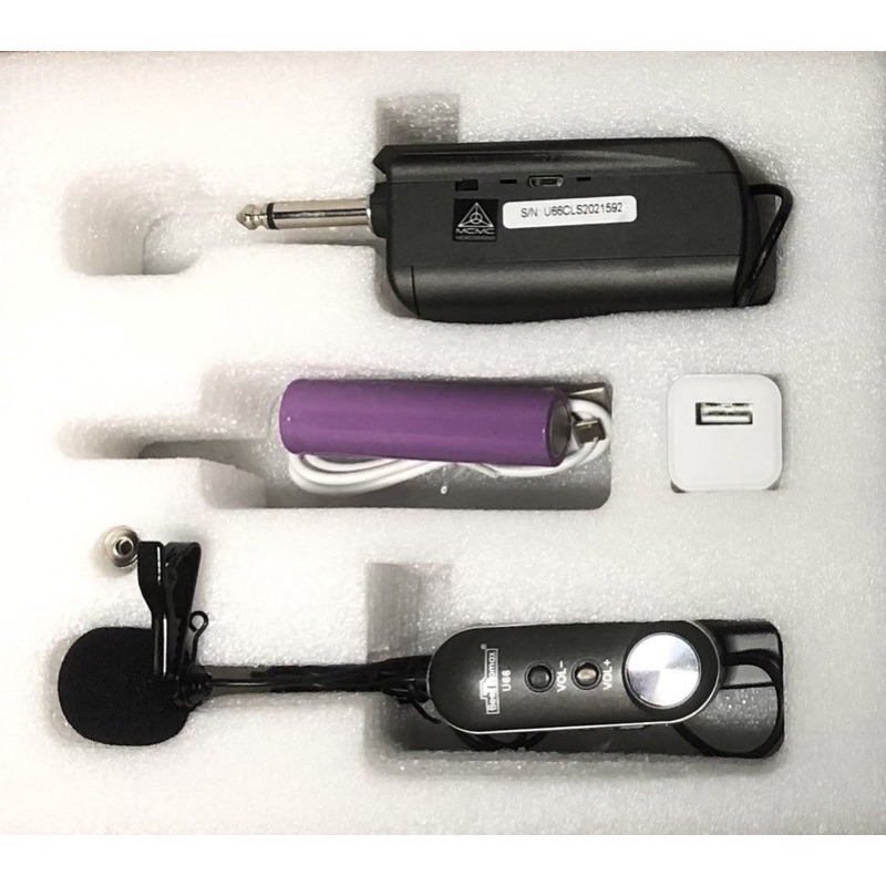 BEETHOMAX MCMC U66SCL Wireless Clip Microphone Cordless Lavalier clip ...
