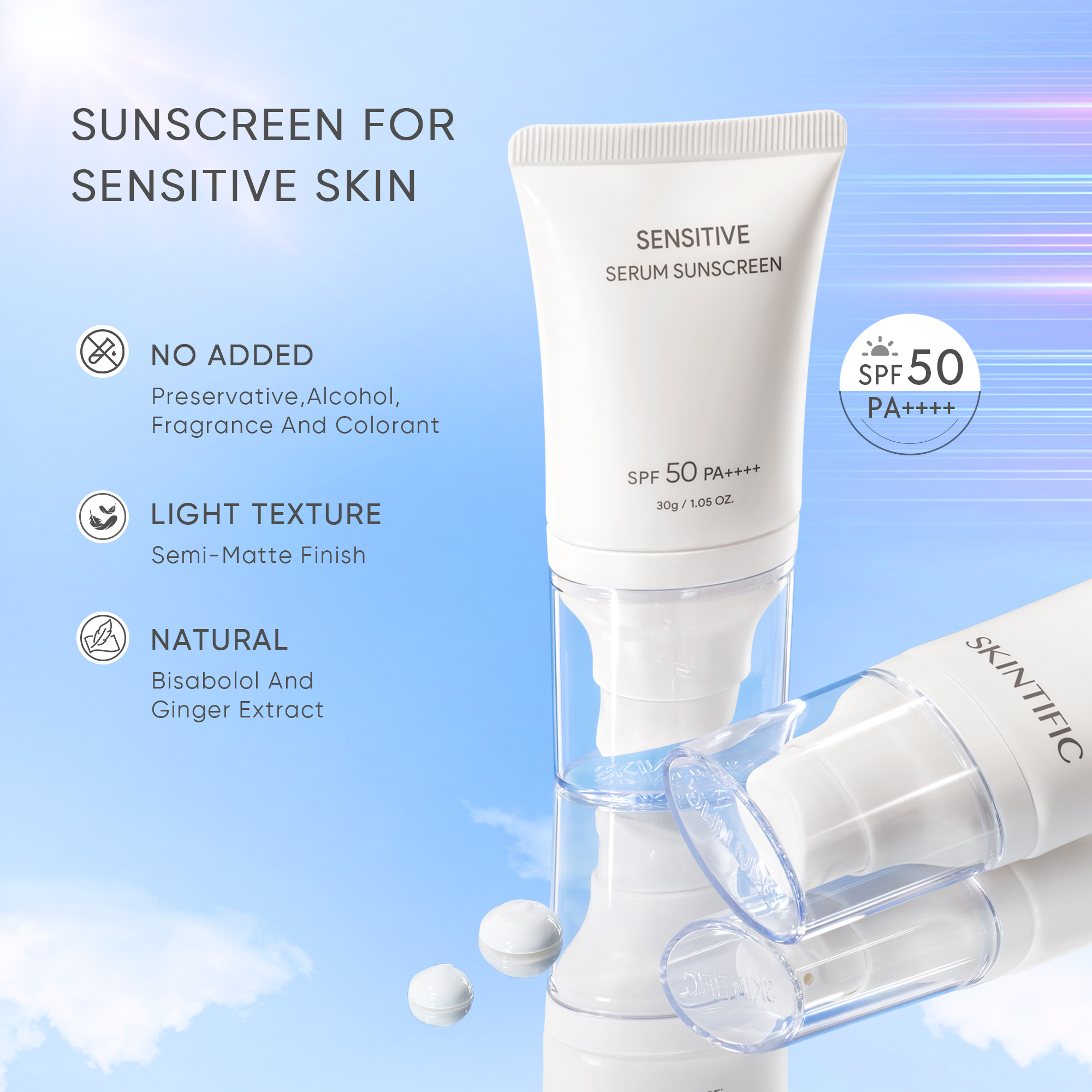 【BUY 1 FREE 1】SKINTIFIC Self-repair the Sensitive skin Combo ...