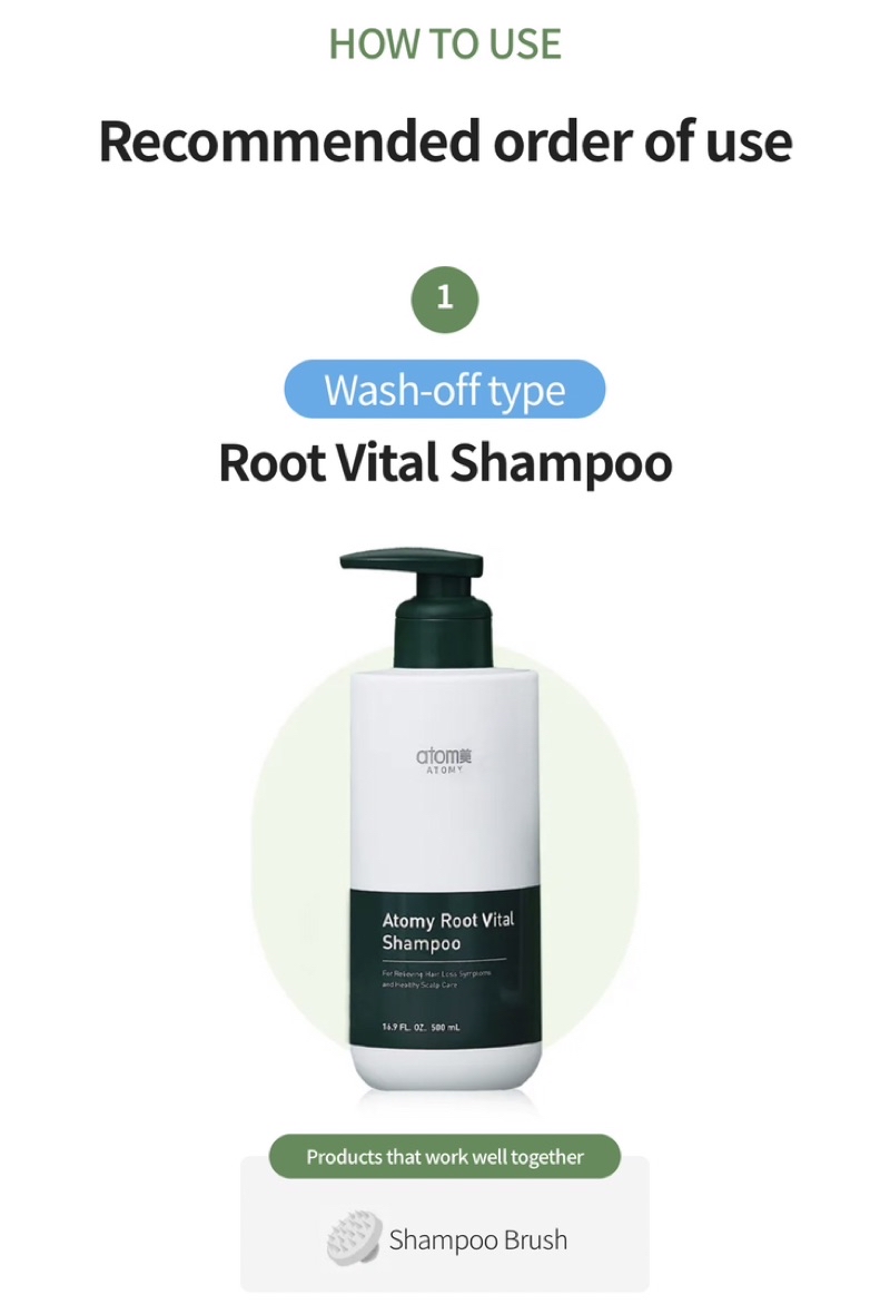 Atomy Root Vital Shampoo (500mL) | Shopee Malaysia