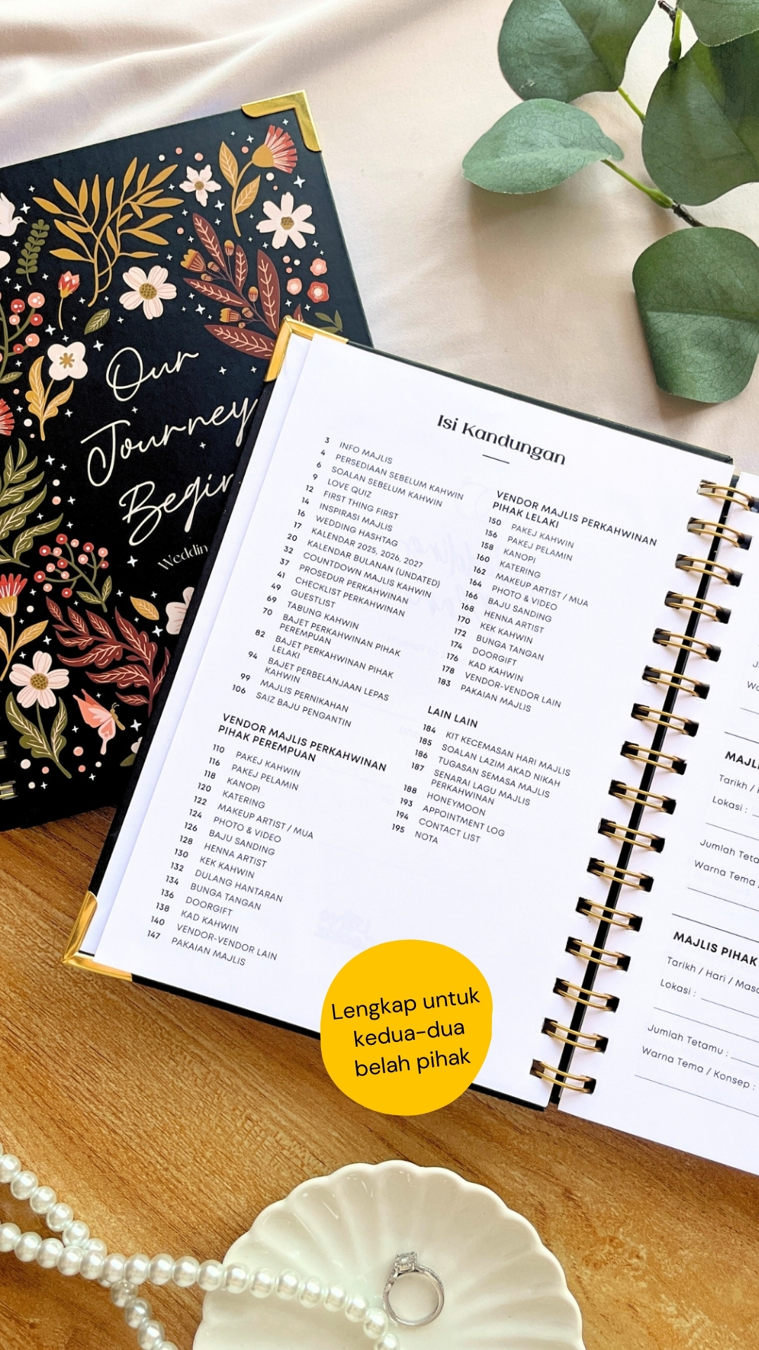 KIZ Wedding Planner Book Pengantin Baru Perancangan Kahwin Buku ...