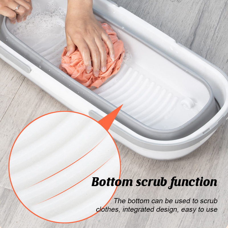 Foldable Bucket 16L Bathroom Foldable Basin Collapsible Water Pail ...