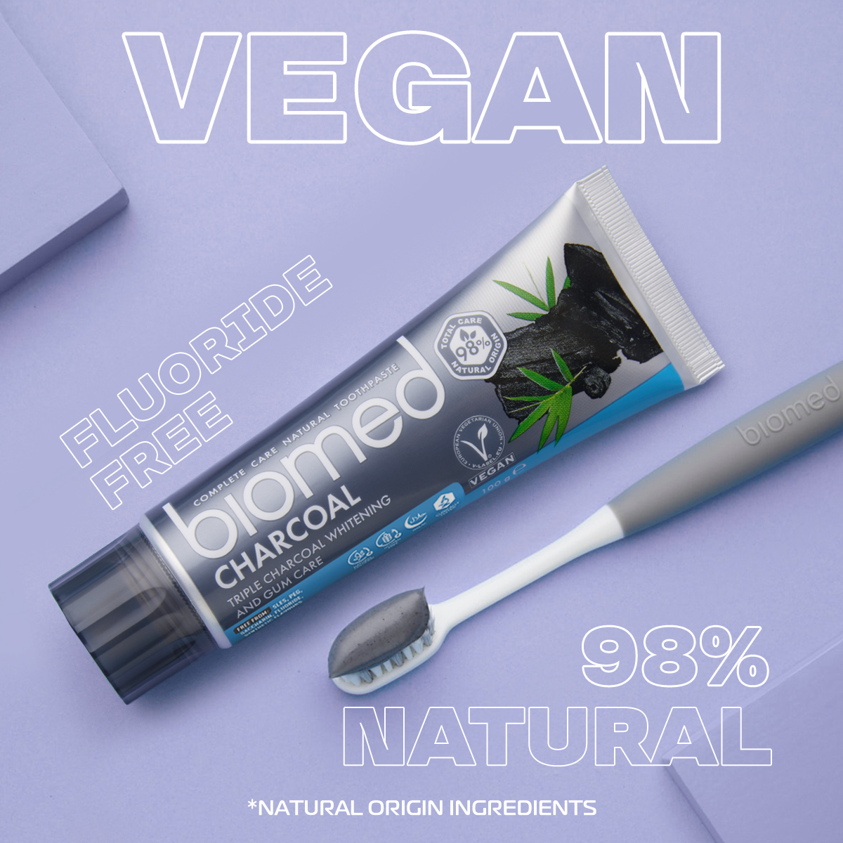 Biomed Complete Natural Toothpaste Charcoal for Gum Care, enamel ...