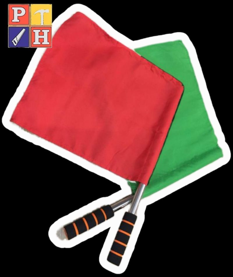 Safety Flag ( Traffic Control Flag ) Sport Referee Flag Bendera ...