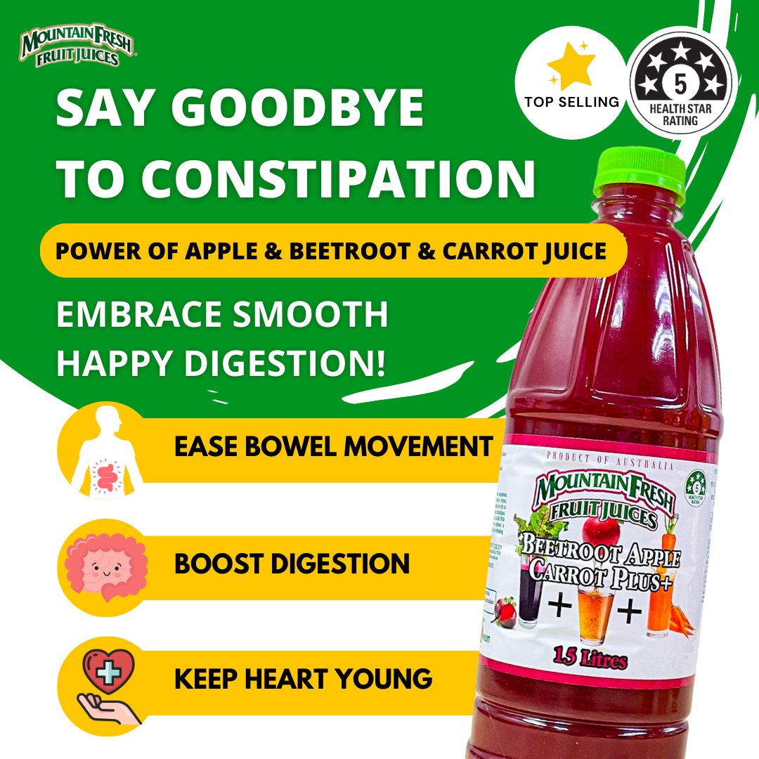 BEETROOT APPLE CARROT JUICE Mountain Fresh Cold Pressed Fruit (1.5 Lt ...