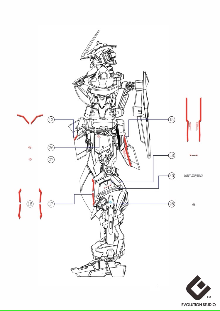 [MONSTER EVO] CU03 / EM19 E-M129 MG 1/100 ASTRAY RED FRAME [SAKURA ...
