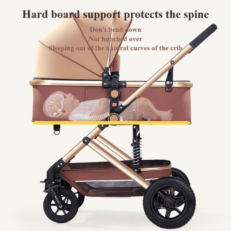 COD Baby Stroller 2 way max 80kg High view carts lightweight foldable ...