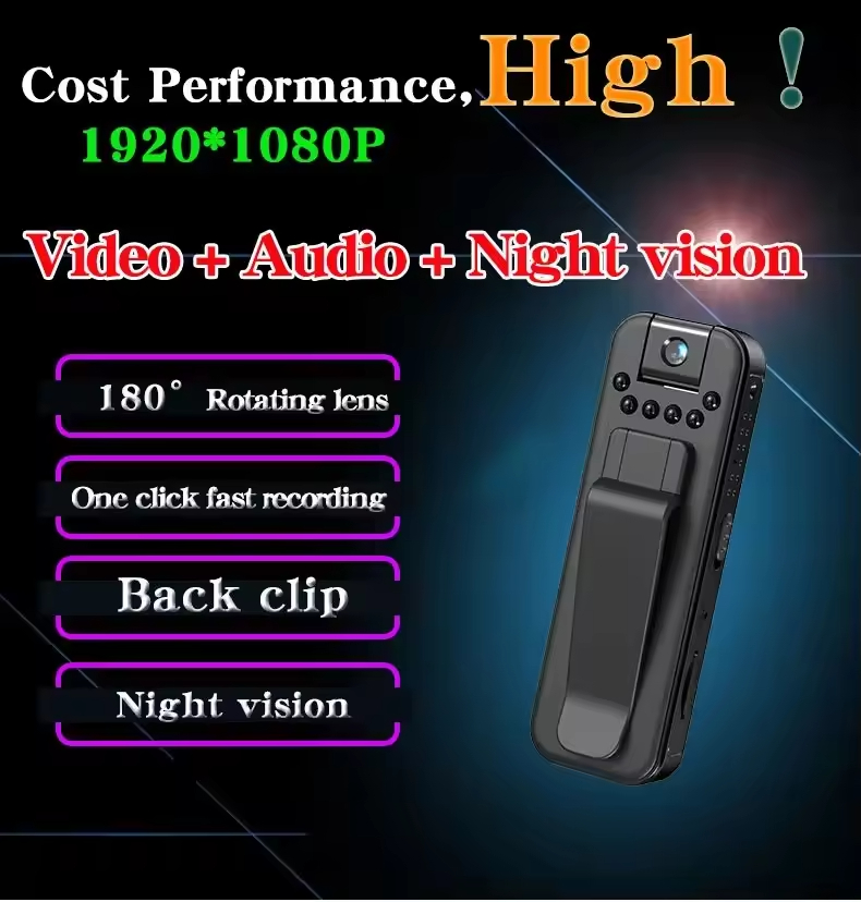 1080P Video Recorder Portable Security Camera Police Law Camera Video ...