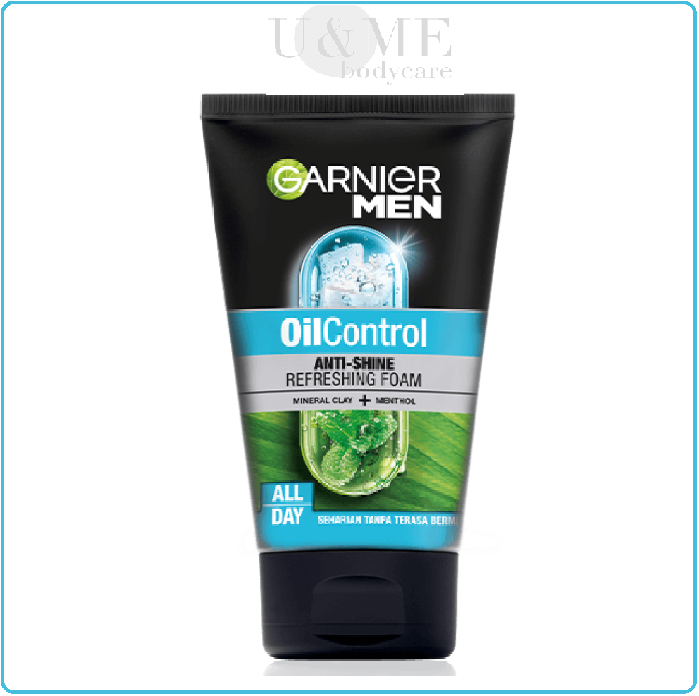GARNIER Men Oil Control Anti-Shine Refreshing Foam 100ml NEW | Shopee ...