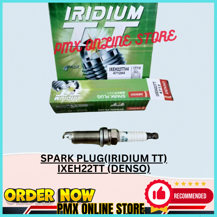 DENSO SPARK PLUG IRIDIUM TT (IXEH22TT) (4PCS)For Proton Perodua Nissan ...