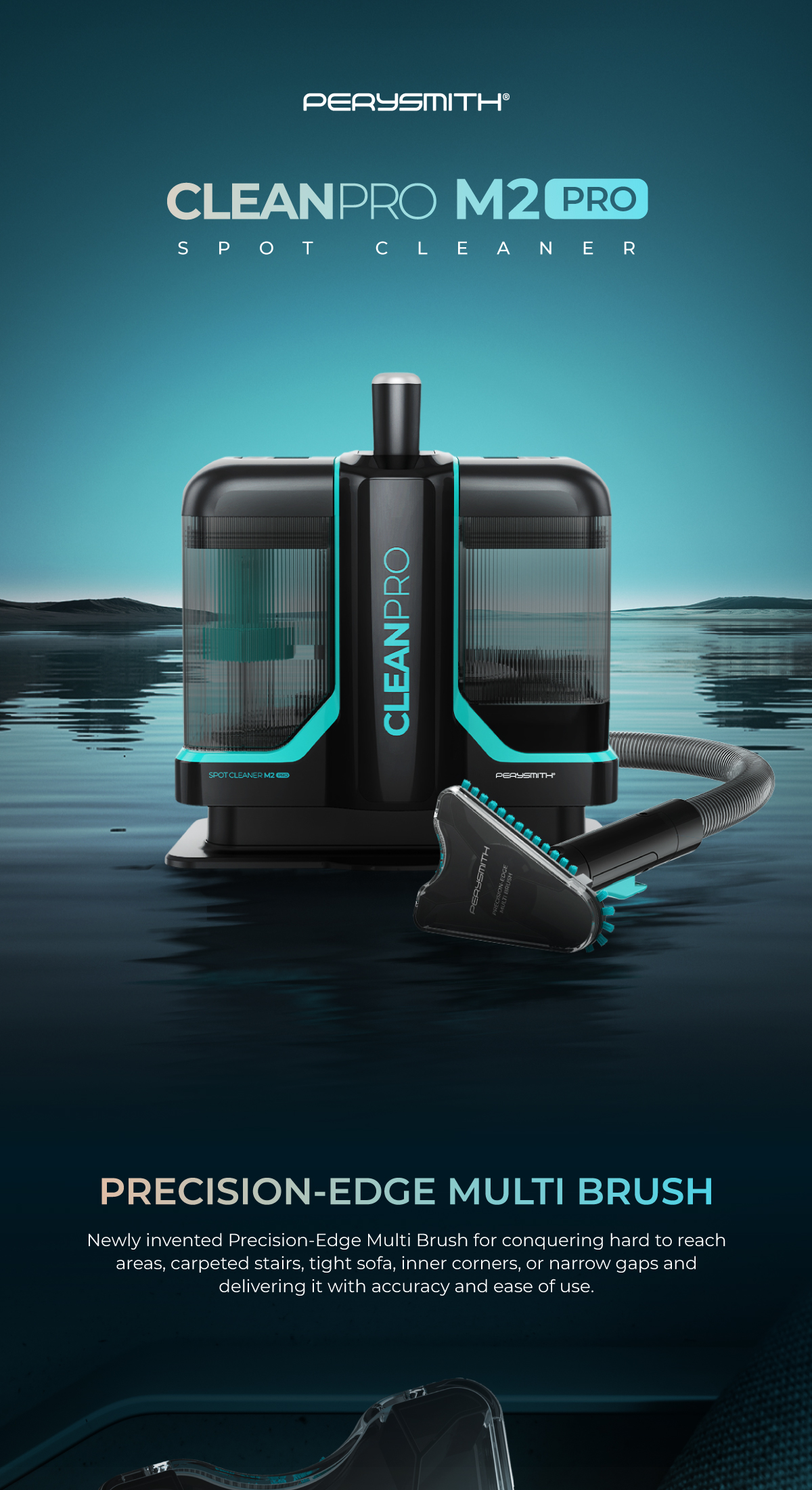 PerySmith M2 Pro Edge Multi Brush Spot Cleaner CleanPro Series ...