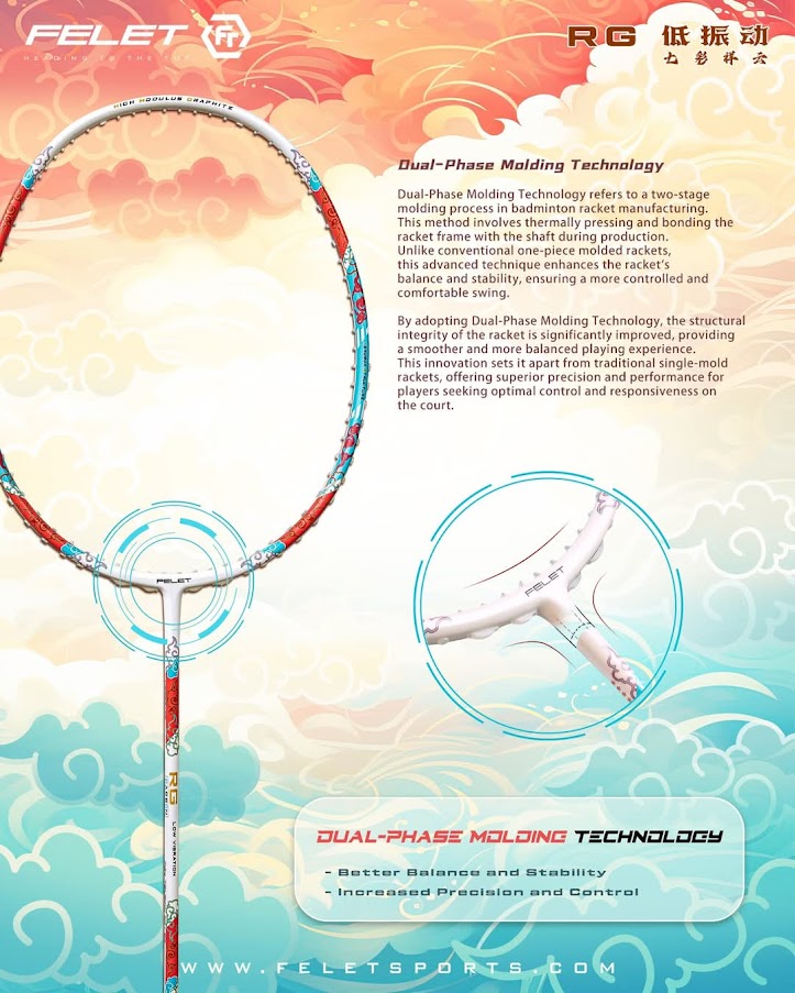FELET Racket RG LOW VIBRATION ( 100% Original ) | Shopee Malaysia