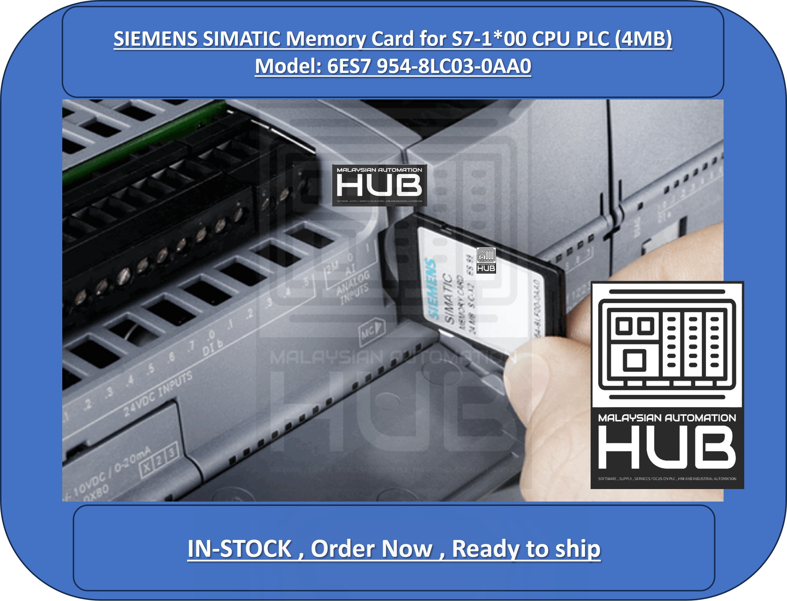 (NEW) 6ES7954-8LC03-0AA0 - SIEMENS SIMATIC Memory Card for S7-1200/S7 ...
