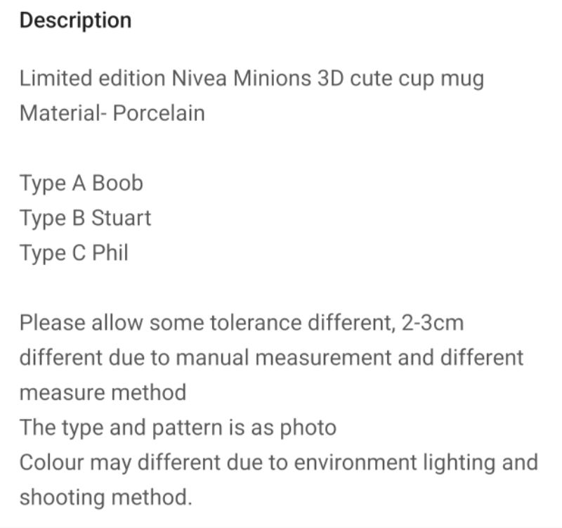 NIVEA 3D MINIONS MINION MUG | Shopee Malaysia