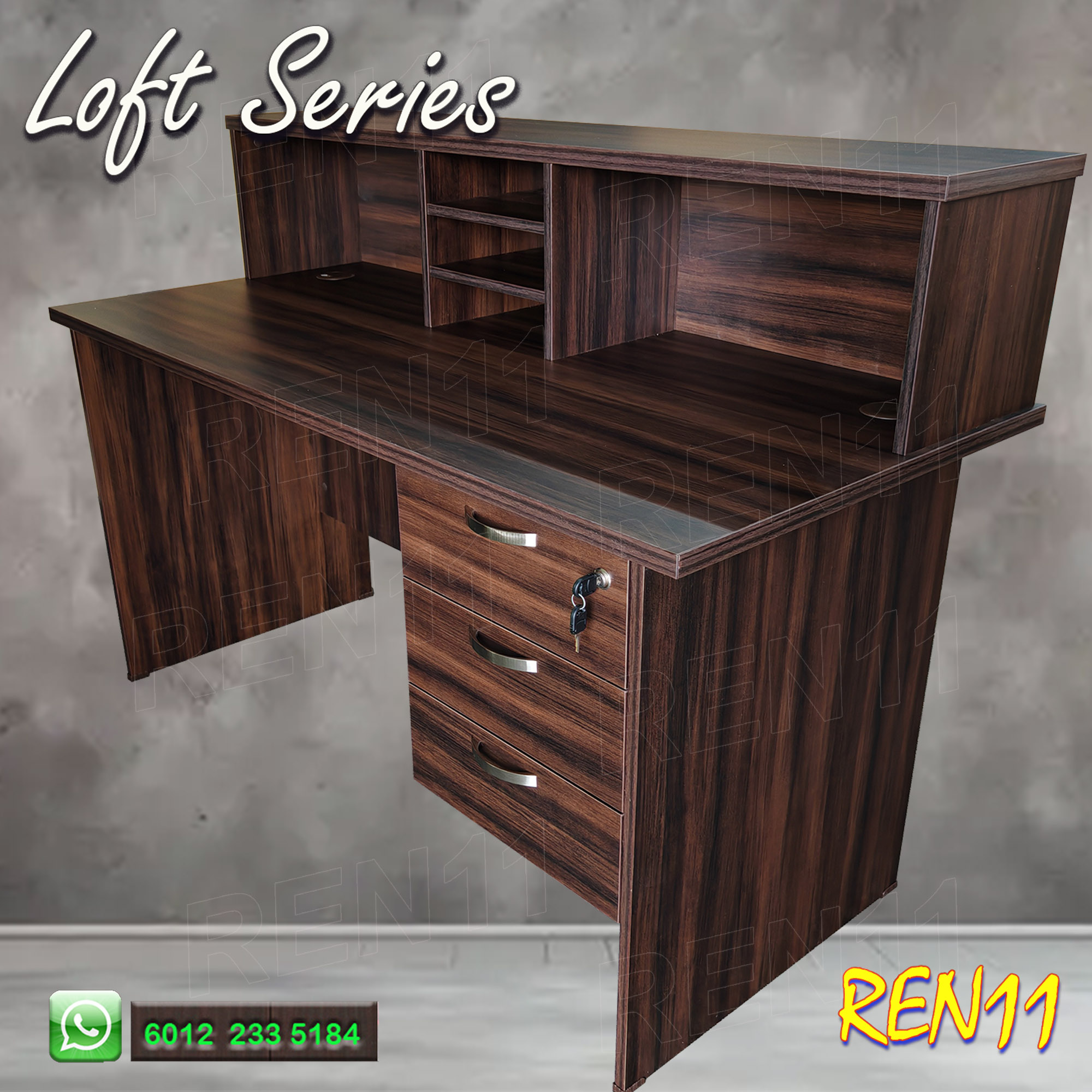 Cashier Reception Counter Table With Hanging Drawer,office Table ...