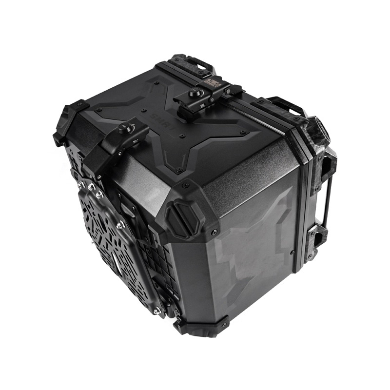 SMRT Top Box Aluminium 28L 45L Top Box Black Silver Aluminium Box ABS ...
