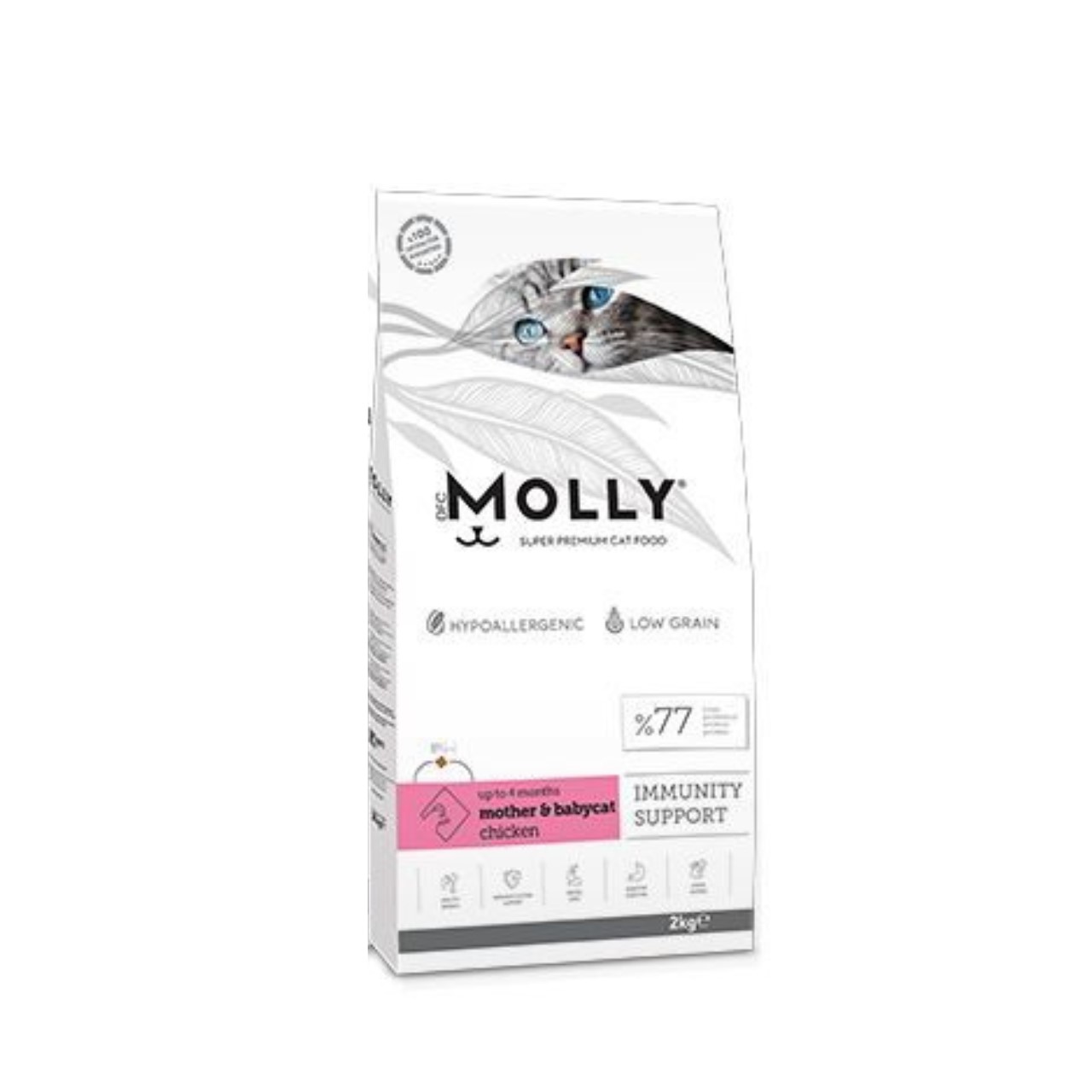 Molly Super Premium Cat Food 2kg-Light Sterilised Indoor/Renal Care ...