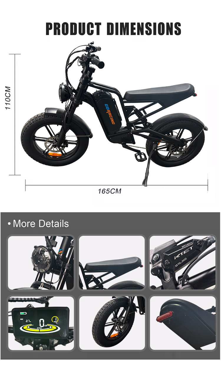 Goracing T02 E-Bike Sporty E-basikal Basikal Dewasa Electric Bicycle Powerful Lithium battery ...