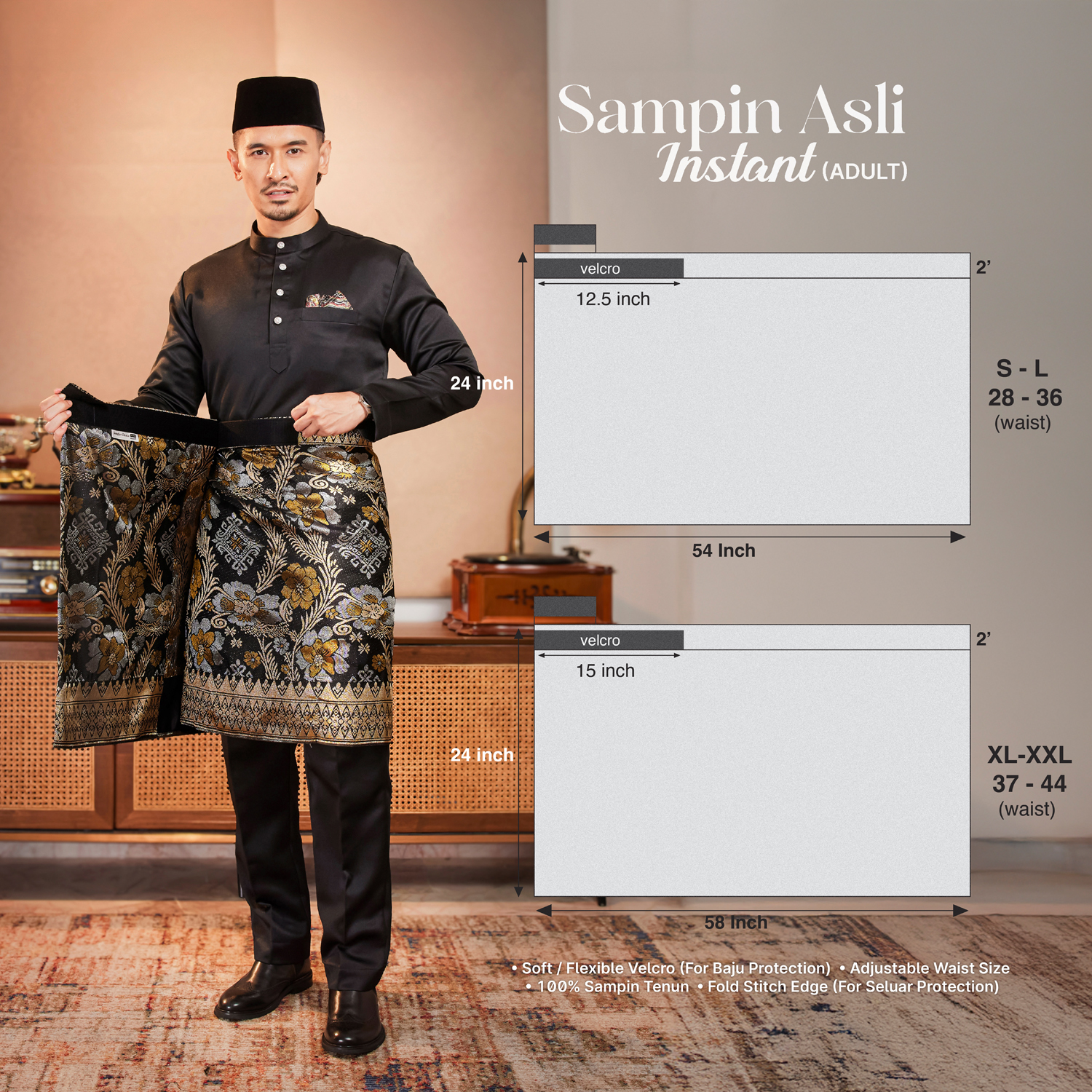 SAMPIN ASLI INSTANT - ADULT (2025) 1 | Shopee Malaysia