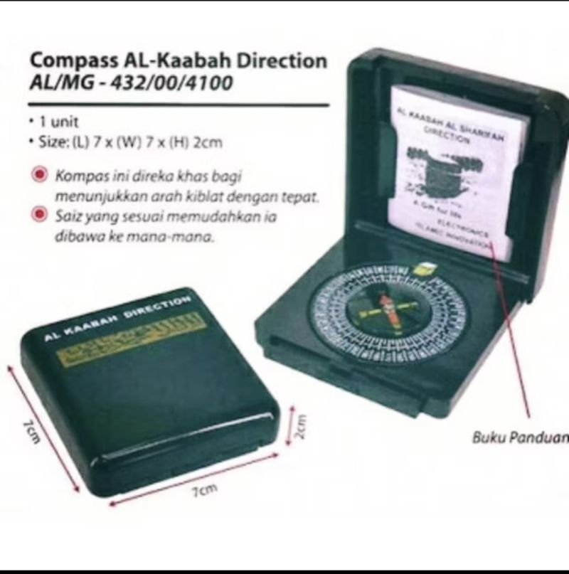 BRAND NEW COMPASS/SHOWING THE DIRECTION OF AL KAABA/KOMPAS KIBLAT/ARAH ...